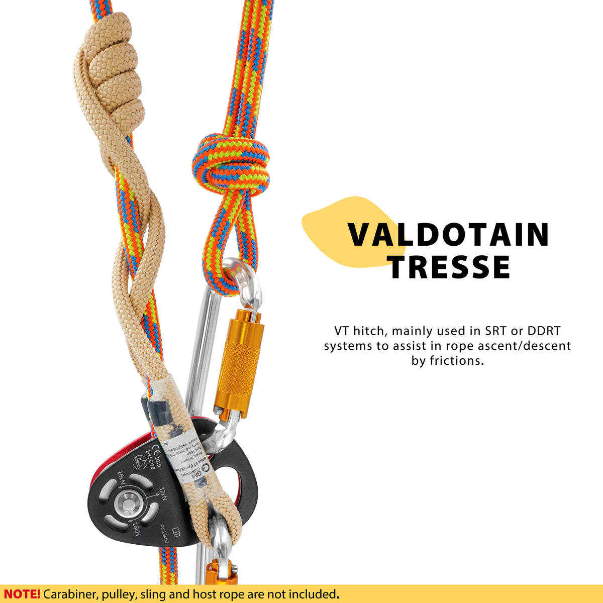 8mm (5/16in) VT Prusik Hitch Cord - 32 inch – GM CLIMBING